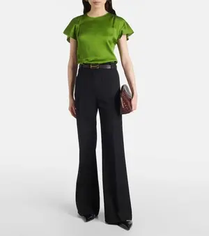 Victoria Beckham Satin Top