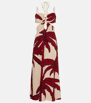 Johanna Ortiz Printed Midi Dress - Neutrals