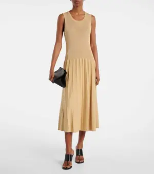 JOSEPH Pleated Midi Dress