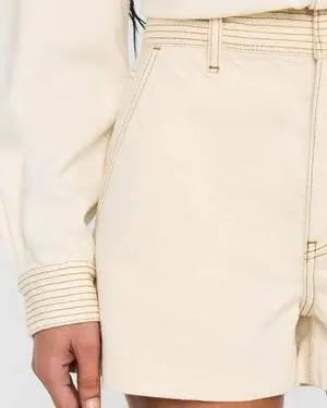 FRAME The Trapunto Denim Shorts