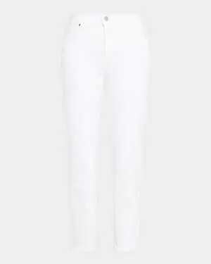 FRAME Le Sleek Straight Jeans - White