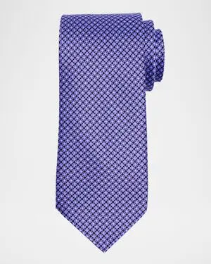 Stefano Ricci Stefano Ricci Micro-Geometric Printed Tie Blue