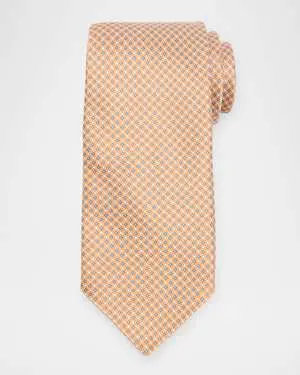 Stefano Ricci Stefano Ricci Micro-Geometric Printed Tie Yellow
