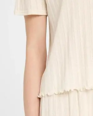 Eberjey Pointelle Shorts - Ivory