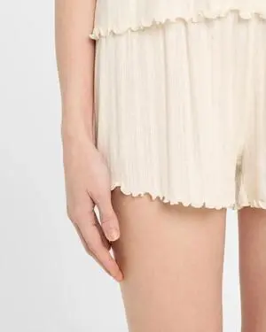 Eberjey Pointelle Short-sleeve Tee - Ivory