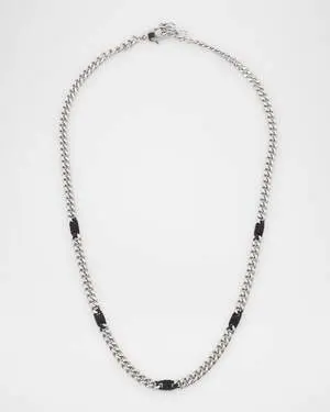 Givenchy Givenchy 4G Chain Necklace - Black Silvery