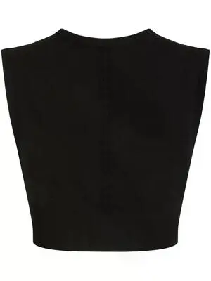 Dolce & Gabbana Ribbed Sleeveless Crop Top