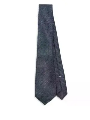 Canali Textured Neck Tie - Blue