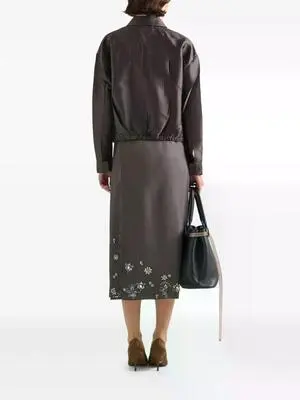 Prada Beaded Midi Skirt