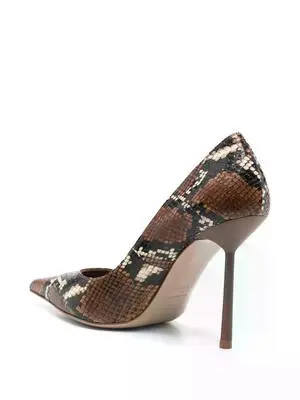 LE SILLA 110mm Snakeskin-print Pumps