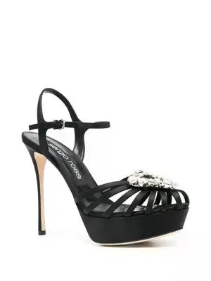 SERGIO ROSSI 120mm Crystal-detailing Sandals