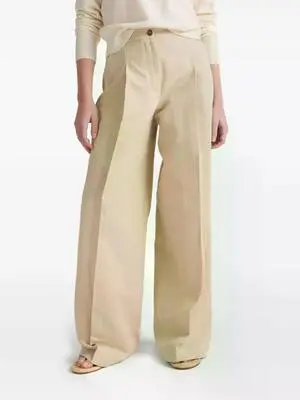 YVES SALOMON Pressed-crease Trousers - Neutrals