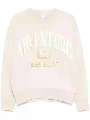 Pinko Appliqué-detail Sweatshirt - Neutrals