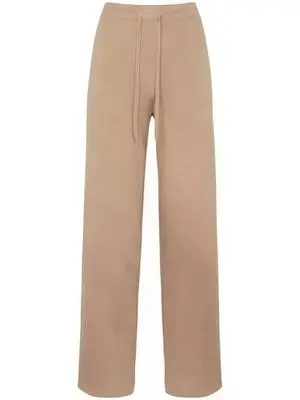 YVES SALOMON Knitted Palazzo Trousers - Neutrals