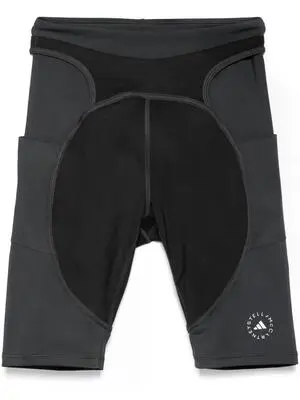 Adidas By Stella McCartney Layered Cycling Shorts - Black