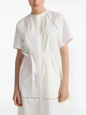 YVES SALOMON Belted Midi Dress - White