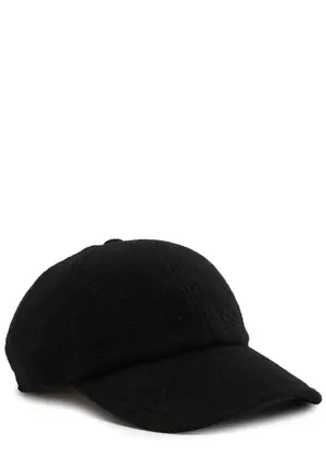 Saint Laurent Logo-embroidered Cashmere Cap