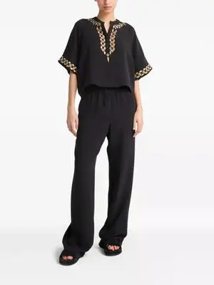 YVES SALOMON Silk Trousers