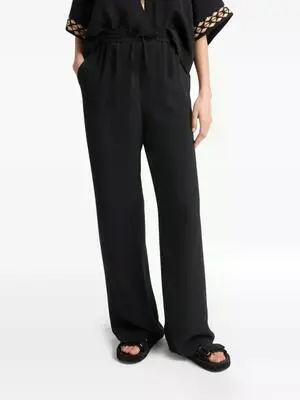 YVES SALOMON Silk Trousers