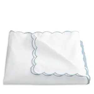 MATOUK Dakota Percale Duvet Cover, Full/queen - Light Blue