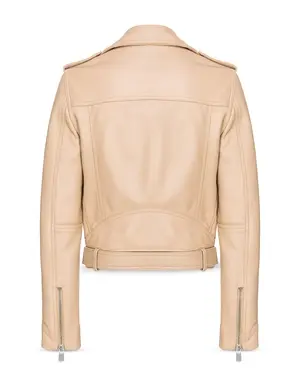 Pinko Costa Rica Leather Biker Jacket