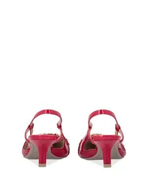 Pinko Gloria Slingback Pumps - Red