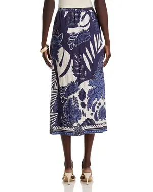 LA FEE MARABOUTEE Printed Midi Skirt