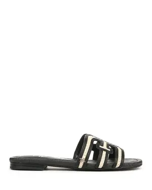 Sam Edelman Irina Slide Sandals - Linen/black