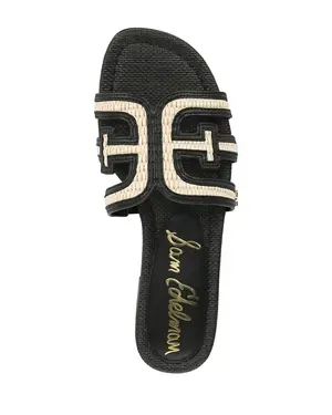 Sam Edelman Irina Slide Sandals - Linen/black