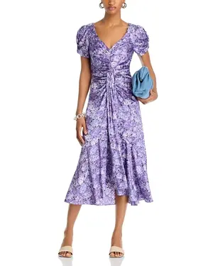 Cinq À Sept Hydrangea Midi Dress