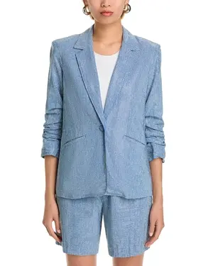 Cinq À Sept Chambray Rhinestone Blazer