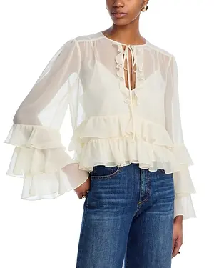 Cinq A Sept Ivory Blouses