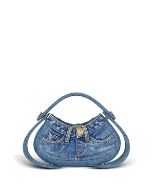Balmain Medium Denim Jolie Madame Bag