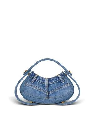 Balmain Medium Denim Jolie Madame Bag - Blue