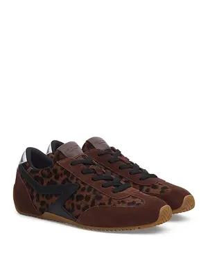 Rag & Bone Retro Runner Slim Ultra Sneakers Leopard Mocha