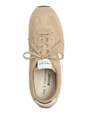 Rag & Bone Retro Runner Slim Ultra Sneakers - Macadamia Suede