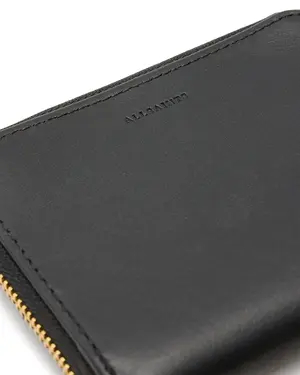 ALLSAINTS Lena Hex Leather Zip Wallet - Black