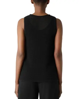Eileen Fisher Cotton Round Neck Shell