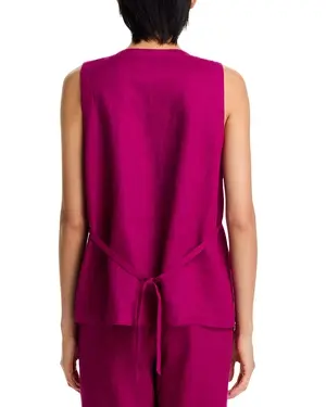 Eileen Fisher Linen Long Vest