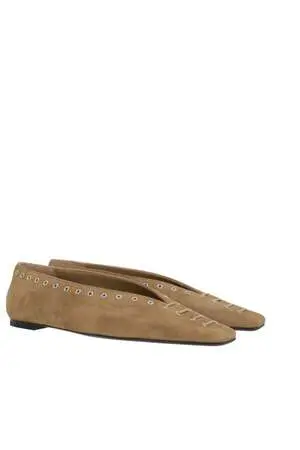 TOTEME TOTEME Suede Leather Ballerinas - Brown