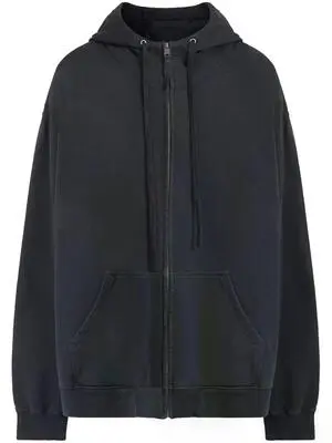 MAISON MARGIELA Zip Through Hoodie - Black