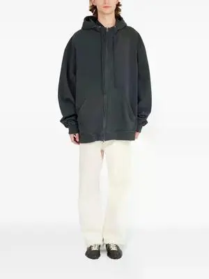 MAISON MARGIELA Zip Through Hoodie - Black