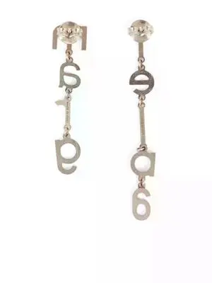 MAISON MARGIELA Letter Logo Drop Earrings