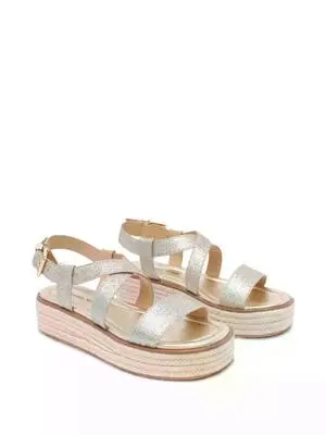 Michael Kors Lynn Espadrille Sandals - Gold
