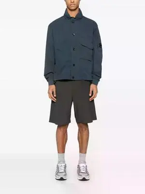 C.P. COMPANY Buttoned Hooded Jacket - Blue