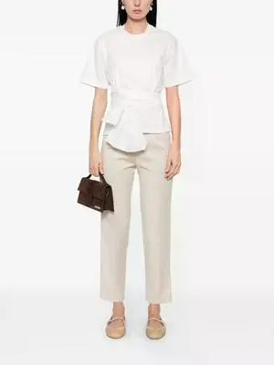 FORTE_FORTE Tapered Trousers - Neutrals
