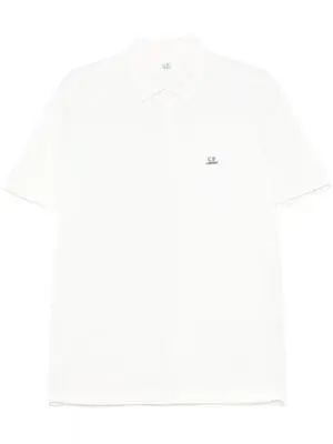 C.P. COMPANY Logo-patch Polo Shirt