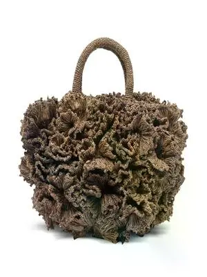 IBELIV Textured Tote Bag - Brown