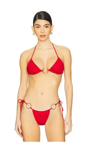 Agua Bendita Lolita Bikini Top - Red