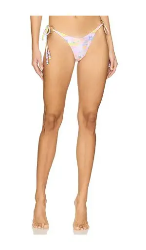 KULANI KINIS Ring Cheeky Tie Bikini Bottom - Sunset Universe